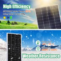 China 120W Monocrystalline Solar Panel 12V Off Grid Power for RV Campervan Boat Caravan for sale