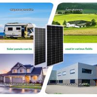 China 120W Monocrystalline Solar Panel 12V Off Grid Power for RV Campervan Boat Caravan for sale