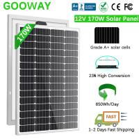 China 170W 200W Monocrystalline Solar Panel 12V Off Grid Battery Charger for RV Boat Caravan Camp for sale