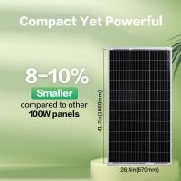 China 170W 200W Monocrystalline Solar Panel 12V Off Grid Battery Charger for RV Boat Caravan Camp for sale