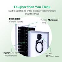 China 200W 12V Monocrystalline Solar Panel High Efficiency Off Grid for RV Campervan Boat Caravan Motorhome for sale