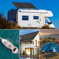 China 200W Monocrystalline Solar Panel 23% Efficiency Off Grid for RV Boat Caravan for sale
