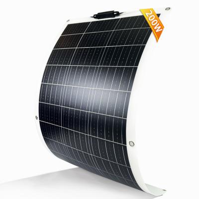 China 200W Flexible Solar Panel 12V Mono for Caravan RV Boat Camper Van Shed for sale