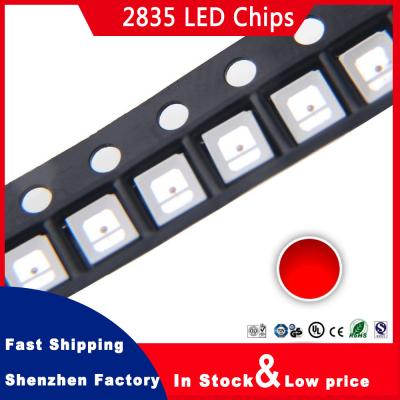 China Epistar 660nm red LED diode for LED plant growth light 0.5W 2835 SMD LED good price for sale