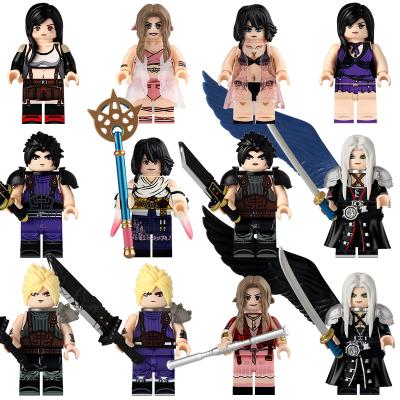 China DT8903 Final Fantasy VII Nanoblock Anime Tifa Zack Cloud Sephiroth Lockhart Building Blocks for sale