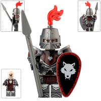 China Lego Compatible Castle Lion Knight / Medieval Castle Knight Themed Custom Minifigures Army Builder Pack for sale