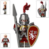China Lego Compatible Castle Lion Knight / Medieval Castle Knight Themed Custom Minifigures Army Builder Pack for sale