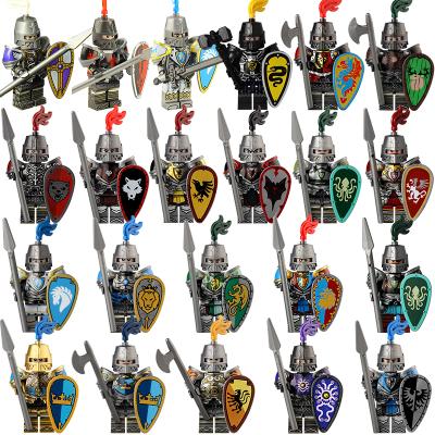 China Lego Compatible Castle Lion Knight / Medieval Castle Knight Themed Custom Minifigures Army Builder Pack for sale