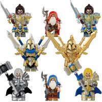 China Warcraft Medieval Knight Figures Stormwind City Medieval Castle Alliance Soldiers Pack for sale