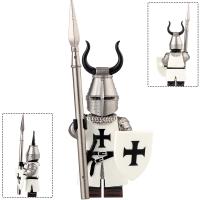 China Hospitaller Castle Knight Figures Crusader Knights Minifigures Medieval Castle Army Builder Collection for sale
