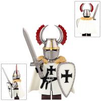 China Hospitaller Castle Knight Figures Crusader Knights Minifigures Medieval Castle Army Builder Collection for sale