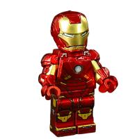 China Iron Man Armor Super Heroes Minifigures Custom Building Blocks Assembly Collectible Toy Figures Set for sale