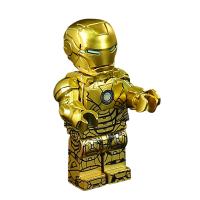 China Iron Man Armor Super Heroes Minifigures Custom Building Blocks Assembly Collectible Toy Figures Set for sale