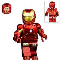 China Iron Man Armor Super Heroes Minifigures Custom Building Blocks Assembly Collectible Toy Figures Set for sale