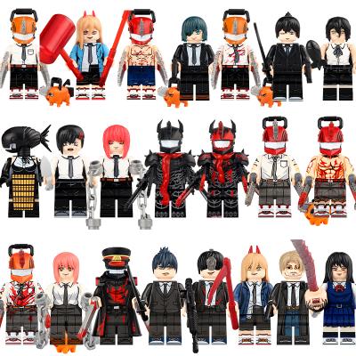 China Chainsaw Man Denji Power Building Block Minifigures For Collection And Play for sale