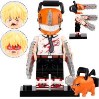 China Chainsaw Man Denji Power Building Block Minifigures For Collection And Play for sale