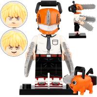 China Chainsaw Man Denji Power Building Block Minifigures For Collection And Play for sale