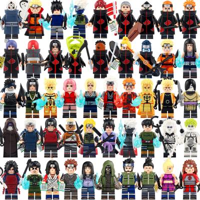 China Naruto Anime Minifigures Uzumaki Naruto Uchiha Sasuke Character Mini Action Figures for sale
