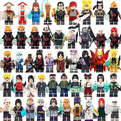 China Naruto Ohnoki Gaara Mini Action Figures Gourd Fan Hat Character Building Blocks for sale