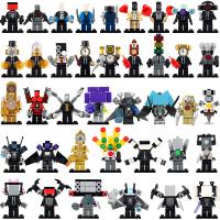 China Titan TV Man Skibidi Toilet Figures Clock Speaker Skibidi Toilet Compatible Minifigures Collectible for sale