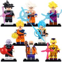 China ABS Dragon Ball Minifigures Bardock Super Saiyan Goku Building Block Minifigures for sale