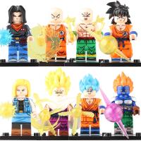 China ABS Dragon Ball Minifigures Bardock Super Saiyan Goku Building Block Minifigures for sale