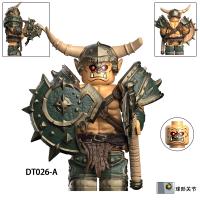 China Orc Knight Castle Minifigure Collection Warrior Minifigures Fantasy Castle Battle Scene Army Figures for sale