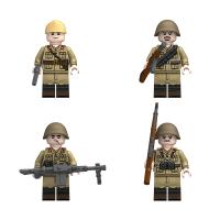 China Italian Officers Military Minifigures WWII North African Campaign Building Block Collection for sale