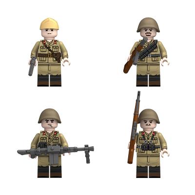China Italian Officers Military Minifigures WWII North African Campaign Building Block Collection for sale