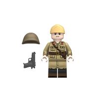 China Italian Officers Military Minifigures WWII North African Campaign Building Block Collection for sale