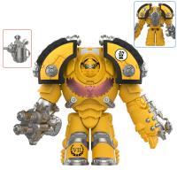 China Assembled 40K WarHammer Minifigures Terminator Space Marine Heavy Armor Minifigures Collection for sale
