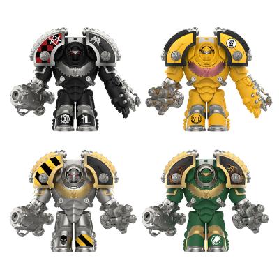 China Assembled 40K WarHammer Minifigures Terminator Space Marine Heavy Armor Minifigures Collection for sale