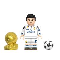 China Cristiano Ronaldo Football Minifigures Lionel Messi Legend Custom Sports Minifigures Collection for sale