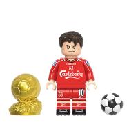 China Cristiano Ronaldo Football Minifigures Lionel Messi Legend Custom Sports Minifigures Collection for sale