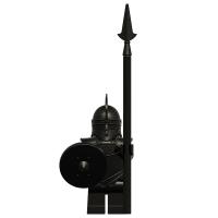 China Black Armor Knight Castle Minifigures Medieval Dark Castle Warrior Figures Collection for sale