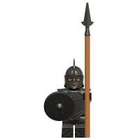 China Black Armor Knight Castle Minifigures Medieval Dark Castle Warrior Figures Collection for sale