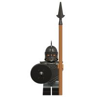 China Black Armor Knight Castle Minifigures Medieval Dark Castle Warrior Figures Collection for sale