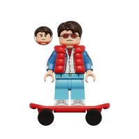 China 2 Pieces Building Block Figures Back To The Future Marty McFly Doc Brown Building Blocks for sale