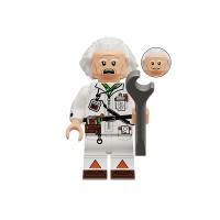 China 2 Pieces Building Block Figures Back To The Future Marty McFly Doc Brown Building Blocks for sale