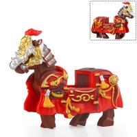 China Animal Mount Building Bricks Horse Medieval Knight Custom Building Blocks Minifigures Collection for sale