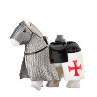 China Animal Mount Building Bricks Horse Medieval Knight Custom Building Blocks Minifigures Collection for sale