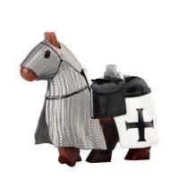 China Animal Mount Building Bricks Horse Medieval Knight Custom Building Blocks Minifigures Collection for sale