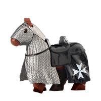 China Animal Mount Building Bricks Horse Medieval Knight Custom Building Blocks Minifigures Collection for sale