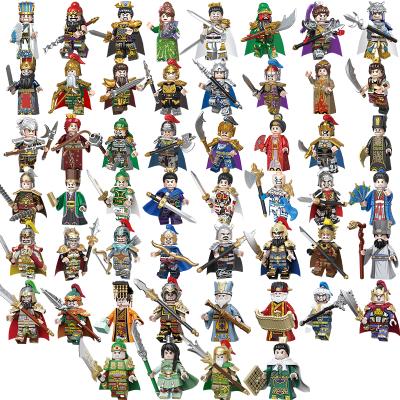 China Three Kingdoms Castle Mini Figures Zhuge Liang / Cao Cao / Sun Quan Historical Castle Figures for sale