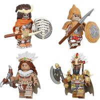 China Three Kingdoms Castle Mini Figures Zhuge Liang / Cao Cao / Sun Quan Historical Castle Figures for sale
