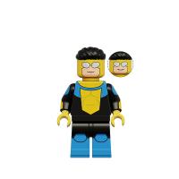 China Invincible Comic Super Heroes Minifigures Omni-Man Atom Eve Assembly Collectible Toys for sale