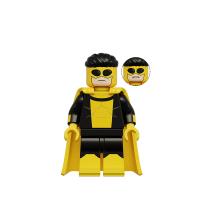China Invincible Comic Super Heroes Minifigures Omni-Man Atom Eve Assembly Collectible Toys for sale