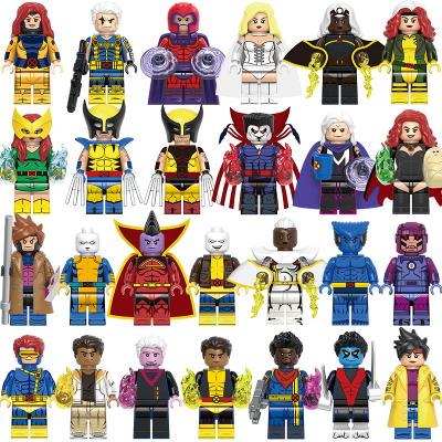 China Wolverine Mini Figure Cyclops / Magneto Minifigure Dc Super Heroes Assembly Toy Figures Set for sale