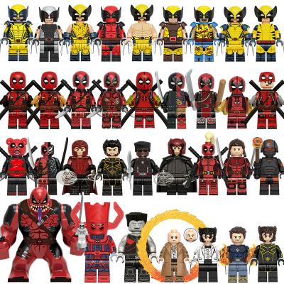 China Deadpool Wolverine Super Heroes Minifigures Cable Gambit Magneto Assembly Toy Figures for sale