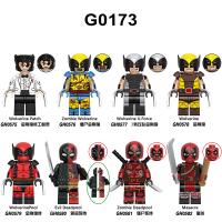 China Deadpool Wolverine Super Heroes Minifigures Cable Gambit Magneto Assembly Toy Figures for sale